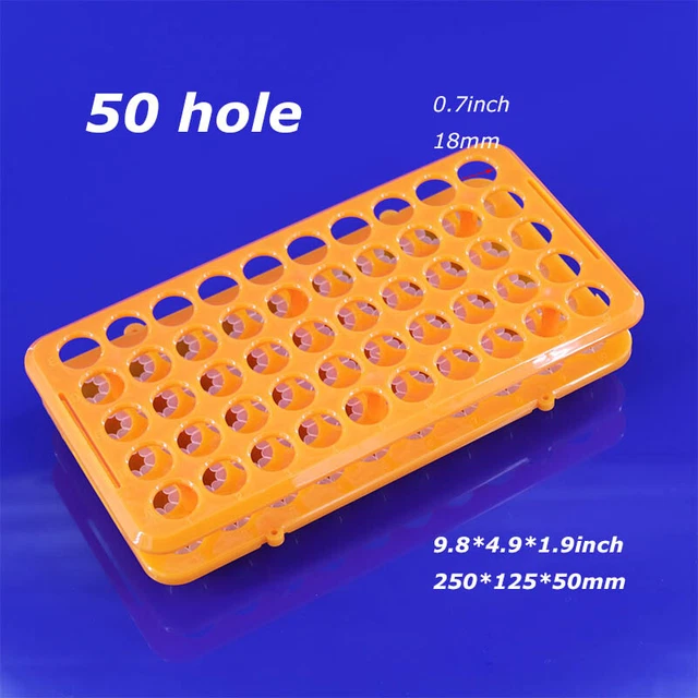 LABORATORY TEST TUBES Rack Centrifuge Tube Rack Hole 50 Multipurpose ...