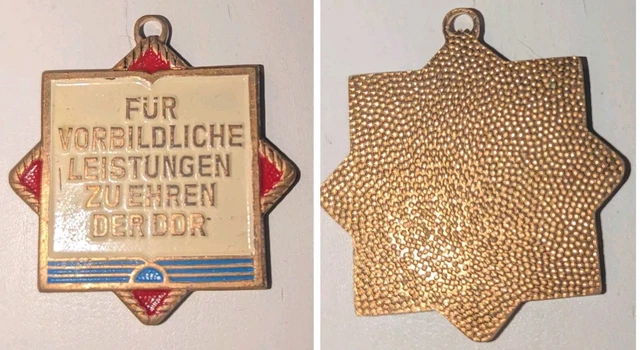 VINTAGE FDJ EXCELLENT Performance For DDR East Germany Medal Award Pin ...