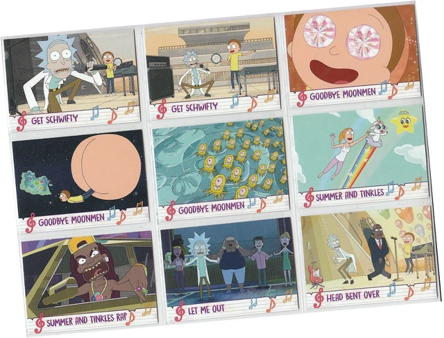 RICK & MORTY Season 2 (Two) - 9 Card "Face The Music" Chase Set M01-M09 ...