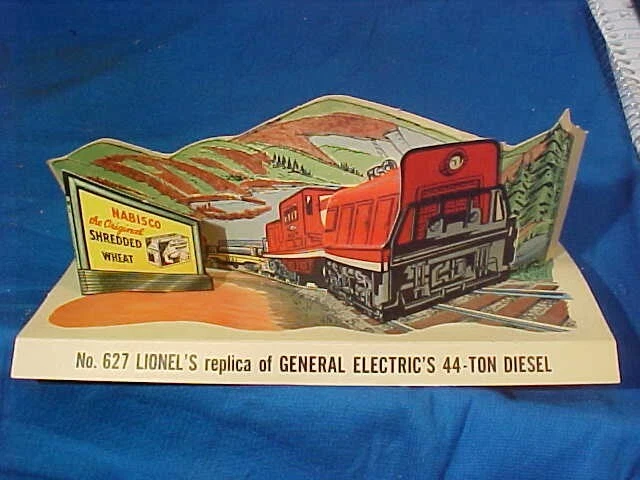 1950S NABISCO CEREAL Premium LIONEL Train O Rama 627 GE 44 TON DIESEL ...