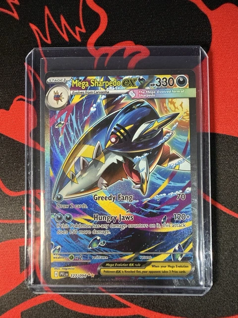 POKEMON TCG: MEGA Sharpedo Ex 127/094 SIR (Phantasmal Flames) - Mega ...
