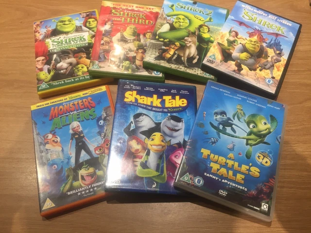 SHREK MONSTERS VS Alien Shark , Turtle Tale Etc Bundle Dvd Joblot ...