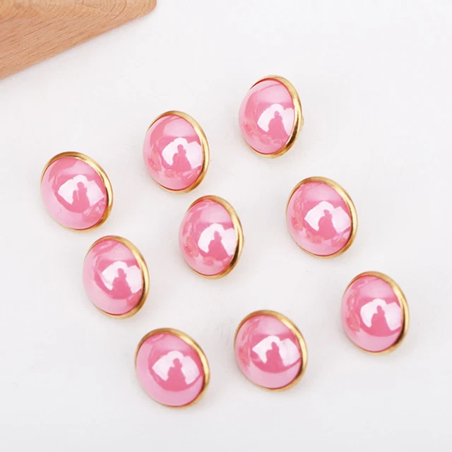 120 PCS COPPER Base Dome Buttons 10 mm for Crafting Sewing Scarpbooking ...