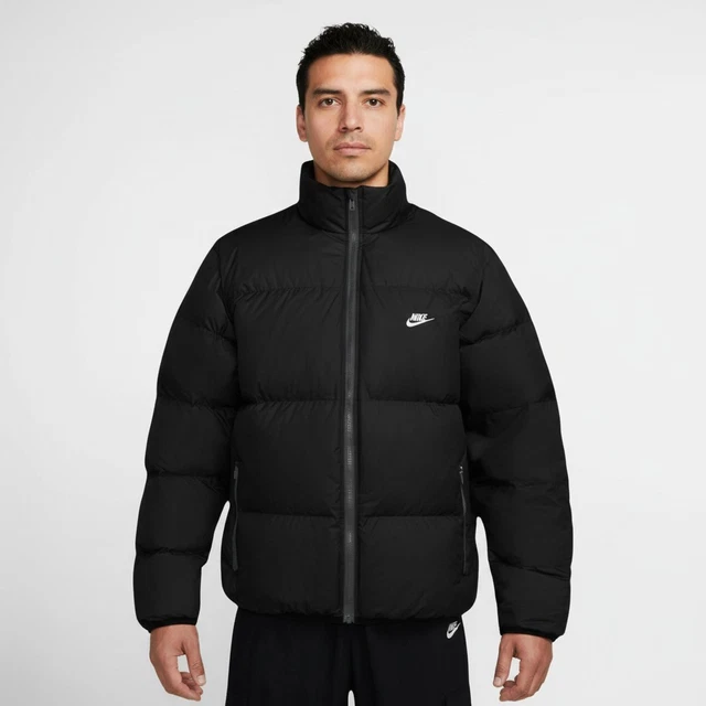 NEW NIKE MEN'S Sportswear Club Therma-FIT Puffer Jacket Black Size XL ...