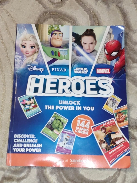 DISNEY HEROES COLLECTOR Album Fully Complete. Pixar Marvel Star Wars ...