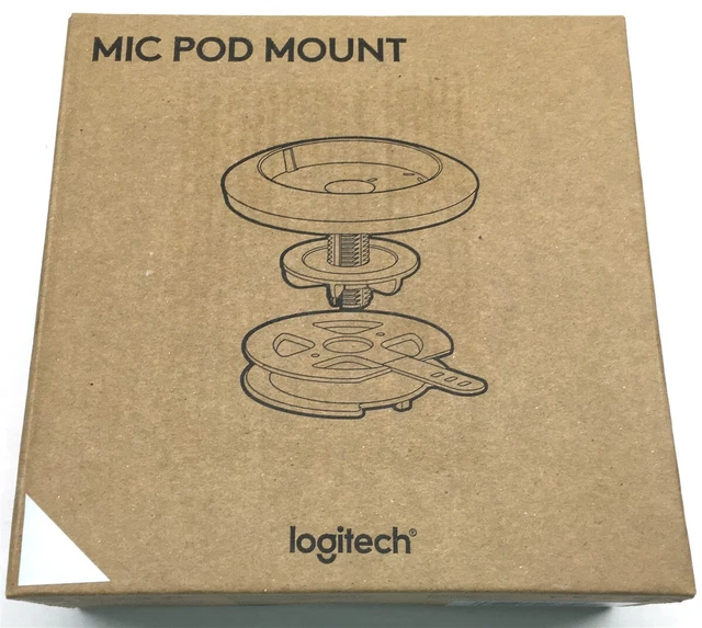 LOGITECH RALLY MIC Pod Table Ceiling Mount for Microphone White 952 ...
