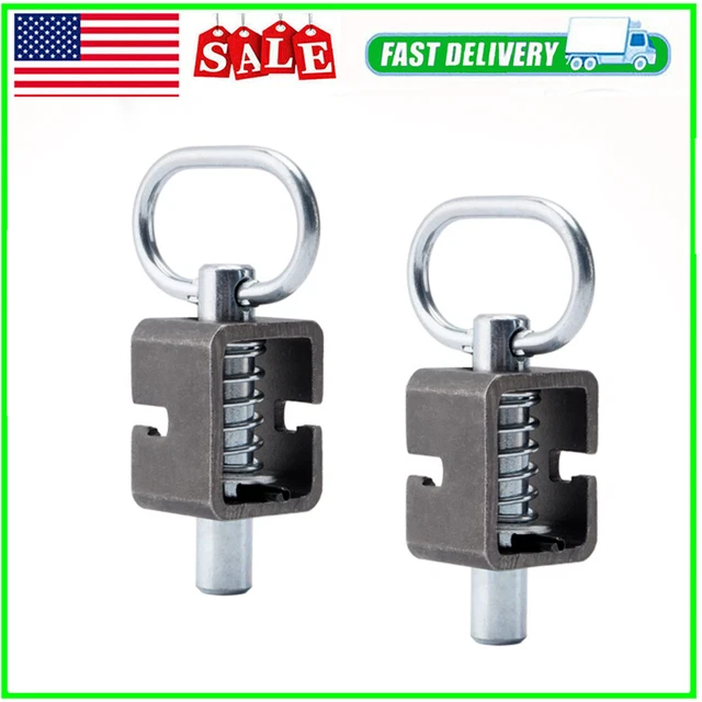 TRAILER GATE SPRING Loaded Pin Lock Assembly Ramp Door Locking Latch ...