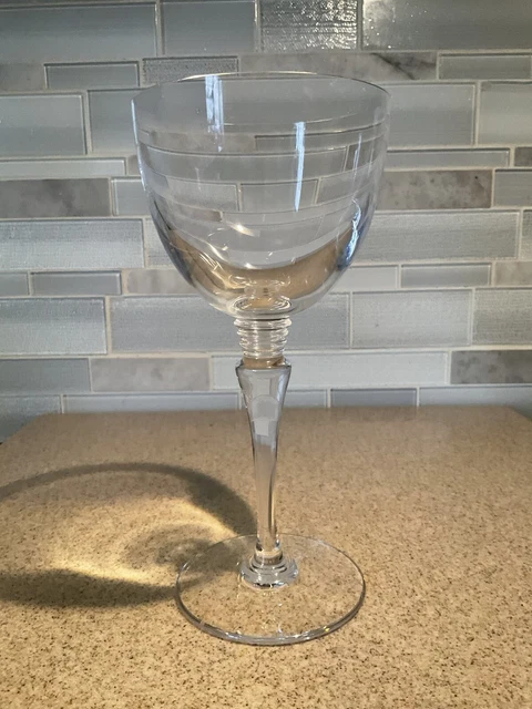 ST SAINT LOUIS Crystal Grand Lieu Clear Water Goblet Glass 7 3/8 ...