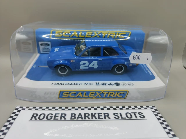 SCALEXTRIC C4085 FORD Escort Mk1 Daytona 1972 #24 DPR Lichter 1/32 Slot ...