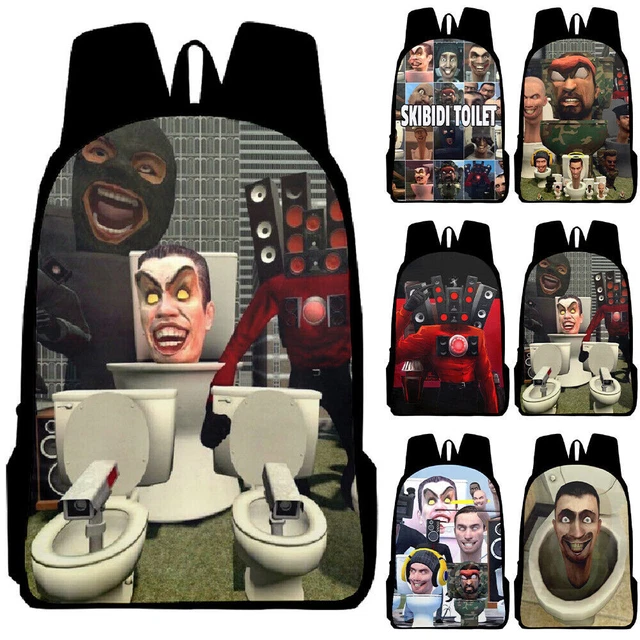SKIBIDI TOILET SPEAKERMAN Backpack Kid Student School Bag Rucksack ...