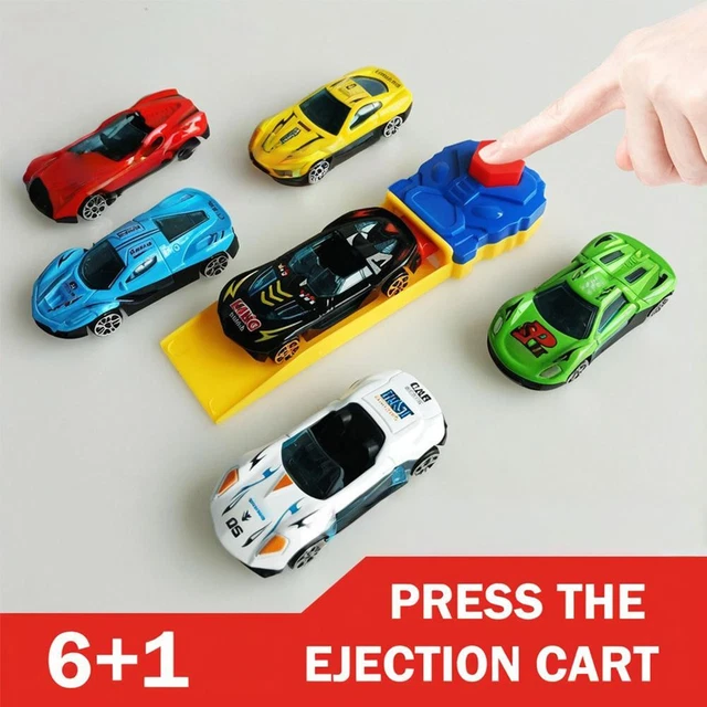 DYNAMIC EJECTION VEHICLE Shooting Racing Taxi Model Inertia Slide Car ...