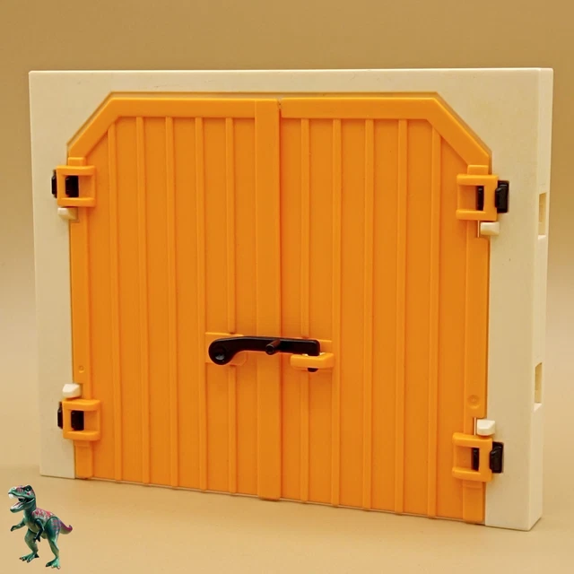 PLAYMOBIL ENTRÉE GRANGE-PORTES doubles-jaune orange-façade-système X ...