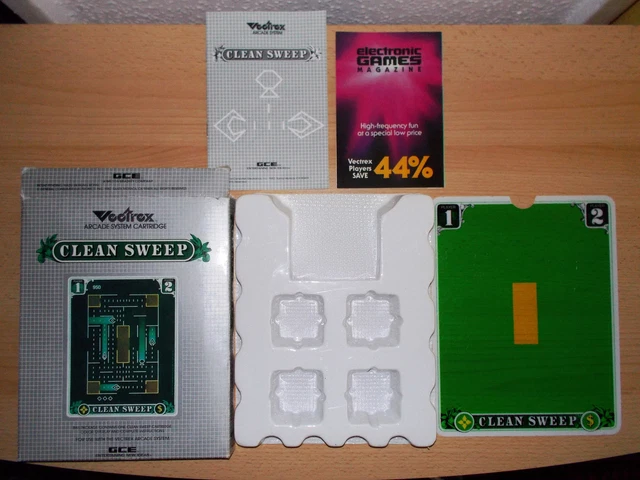 POCHOIR DE JEU Vectrex, emballage d'origine et instructions et du ...