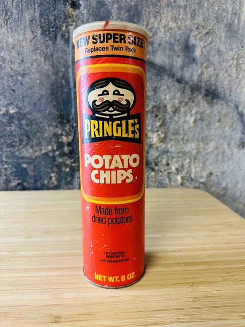 VINTAGE PRINGLES POTATO Chip Can 1970s RARE King Size Can Movie Prop £ ...