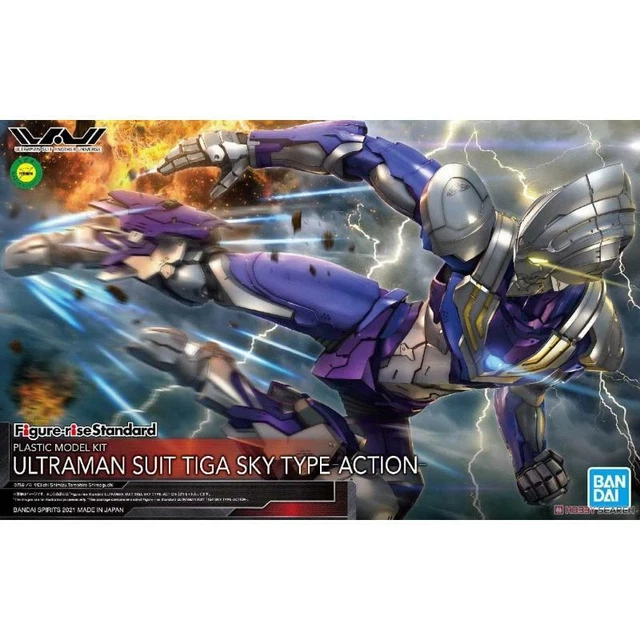 FIGURE-RISE STANDARD ULTRAMAN Suit Tiga Sky Modèl Model Kit PVC 13 CM ...