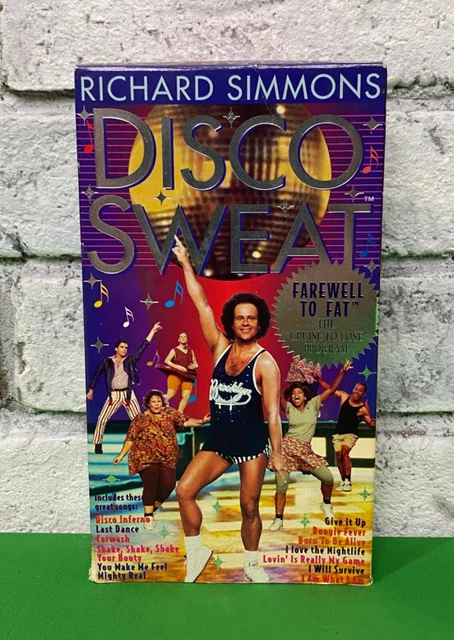 RICHARD SIMMONS DISCO Sweat VHS Video Tape Farewell Fat Aerobic ...