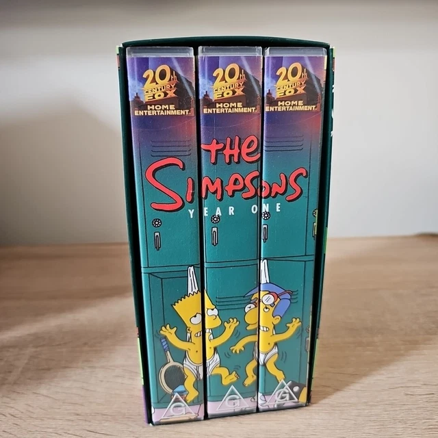 VINTAGE 2000S THE Simpsons Year One VHS PAL Version Boxed Set x3 ...
