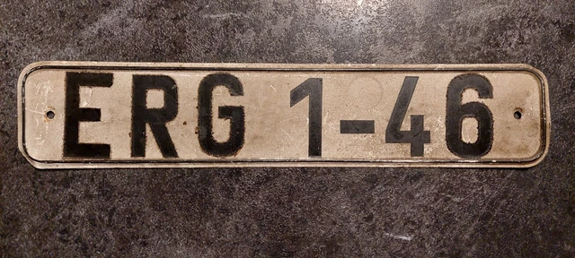 ALTES DDR NUMMERNSCHILD Kennzeichen KFZ Schild Autokennzeichen EUR 8,00 ...