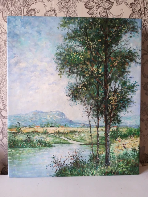 TABLEAU ANCIEN HUILE Sur Toile Impressionniste Paysage EUR 40,00 - PicClick FR