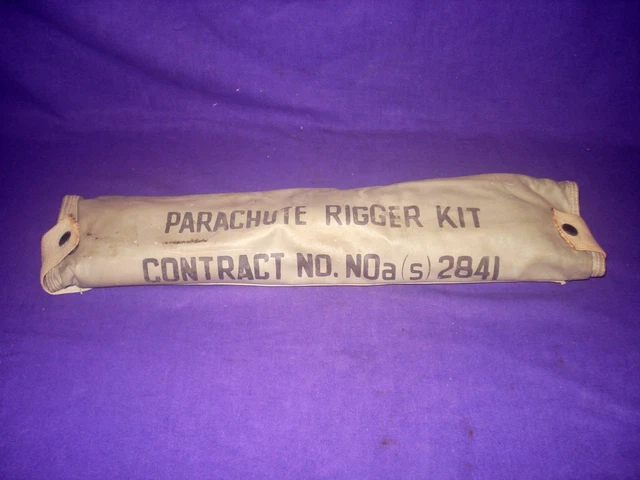 WWII US AIRBORNE Paratrooper Navy Parachute Rigger Kit Contract 2841 £ ...