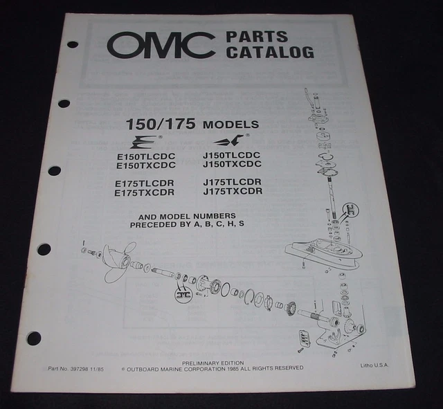 PARTS CATALOG OMC 150 / 175 Models Ersatzteilkatalog Stand November ...