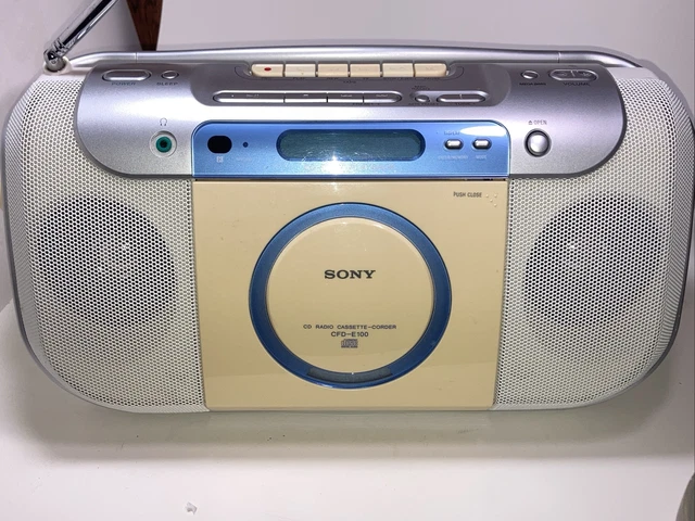 SONY CFD-S70 BOOMBOX CD Player Radio Stereo Cassette Tape Deck MP3 ...