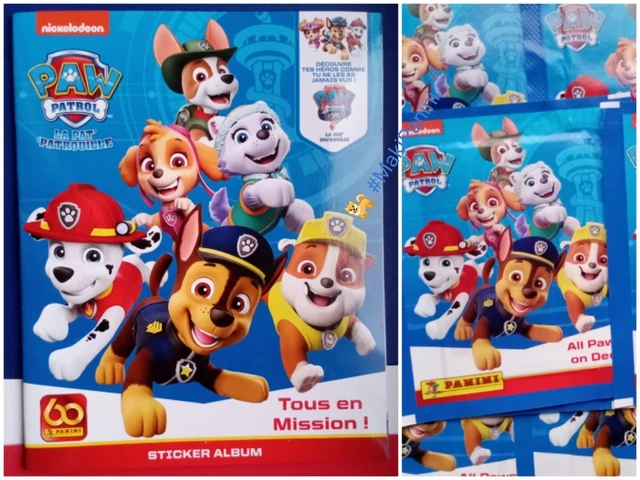 Pat Patrouille Paw Patrol Tous En Mission - Lot Album + 50 Pochettes 