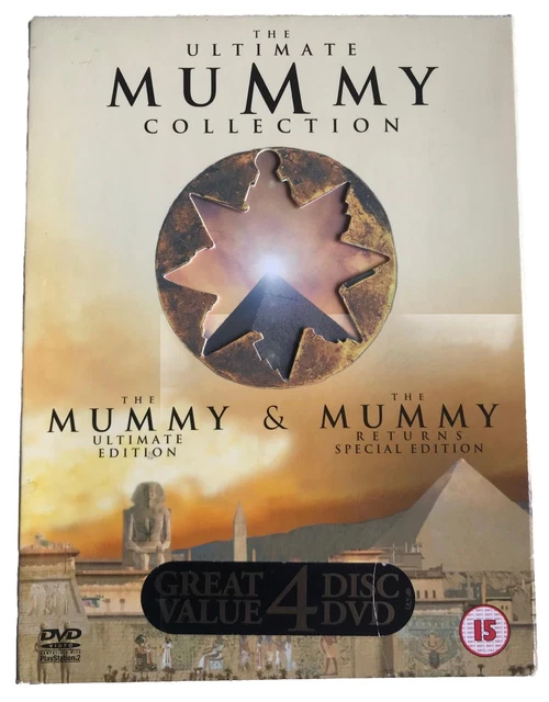 MUMMY COLLECTION 4 disc set. The Mummy Ultimate Edition & The Mummy ...