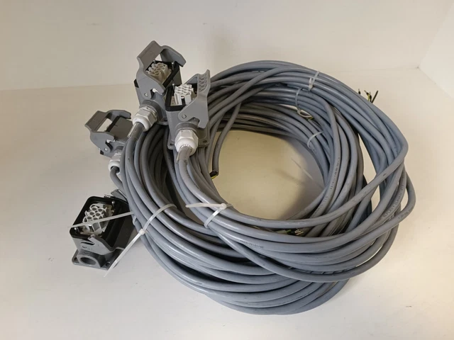 4 PIECES OIL flex control cables incl. industrial plug, classic 110 ...