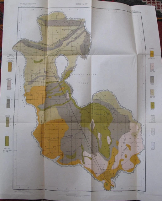 COLOR SOIL SURVEY Map Baker City Sheet Oregon Wingville Haines Black ...