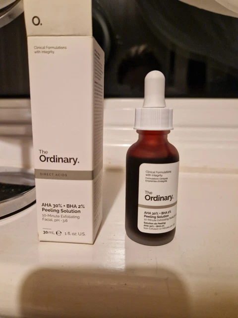 THE ORDINARY AHA 30% + BHA 2% Peeling Solution 30ml 10 Minute Mask £2. ...