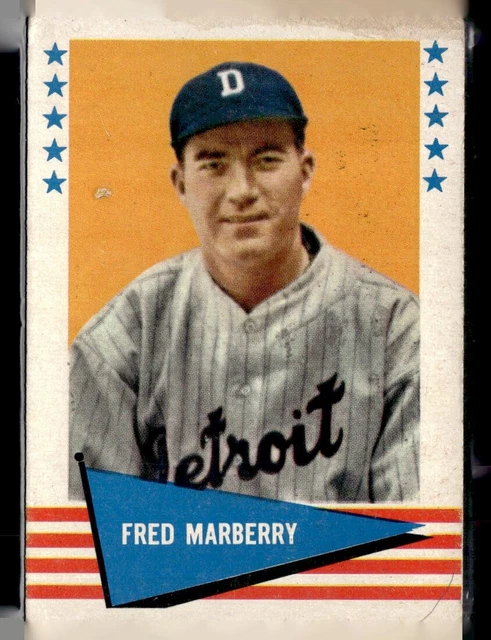1961 FLEER BASEBALL Greats #125 Fred Marberry Detroit Tigers EUR 1,09 ...