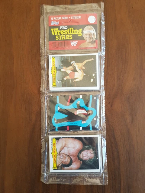 RARE 1985 TOPPS WWF WWE Wrestling Card Wack Pack Unopened - Hulk Hogan ...