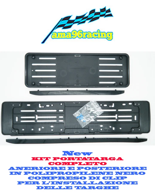 KIT PORTATARGA AUTO In Plastica Nera Bmw Serie 2 Active Tourer EUR 13 ...