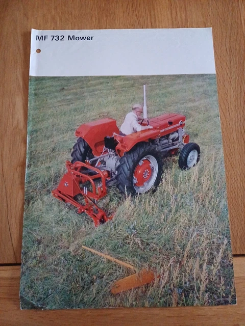 MASSEY FERGUSON TRACTOR Mower MF732 Brochure -- MF 732 Leaflet £3.99 - PicClick UK