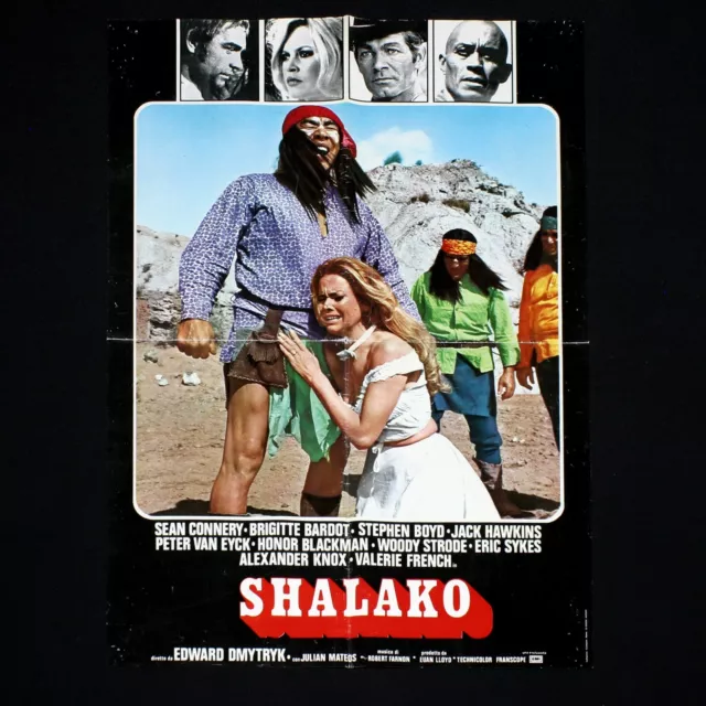 SHALAKO MANIFESTO POSTER Sean Connery Brigitte Bardot Stephen Boyd ...
