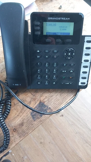 GRANDSTREAM GXP1630 DESK phone voip 3 line 4 way conferencing uk plug ...