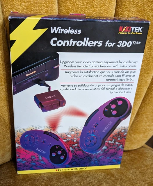 NAKITEK 3DO WIRELESS Vintage Video Game Controllers Panasonic Goldstar ...