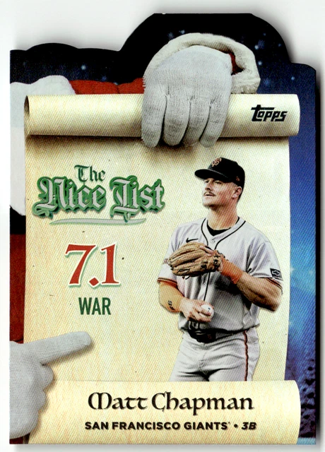 TOPPS SERIE 1 MLB Béisbol 2025 No. MNL-8 Matt Chapman La Lista Bonita ...