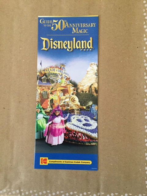 CARTE DU PARC Disneyland 50e anniversaire défilé de rêves guide de la ...