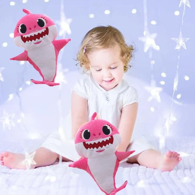 NEW CUTE SHARK Kid Plush Toy Sing And Light Cartoon Shark Soft Toy Gift ...