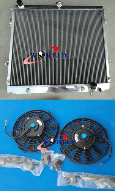 ALUMINUM RADIATOR + fan for Land cruiser VDJ200R 200 Series 4.5TD V8 ...