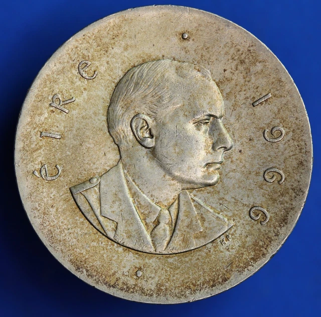 1966 IRELAND EIRE Pearse Easter Uprising 10 Shilling Silver 83% coin ...