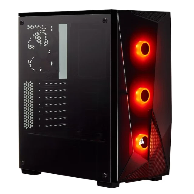 CORSAIR SPEC-DELTA CARBIDE Series, RGB Tempered Glass Mid-Tower ATX ...