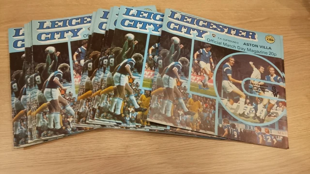 FULL SEASON LEICESTER City Home Programmes 1976/77 £4.99 - PicClick UK