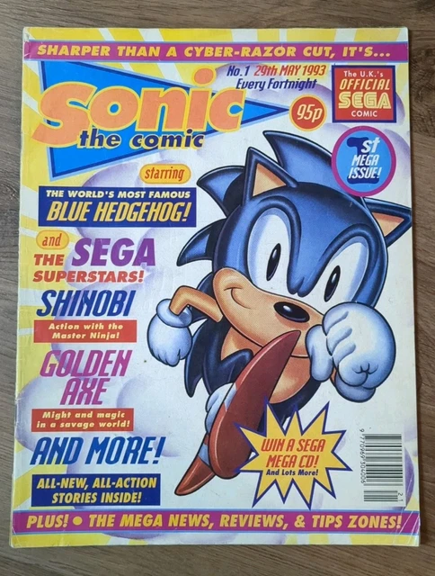 SONIC THE HEDGEHOG UK: Sonic the Comic #1 - Low Grade - 1st App. Of ...