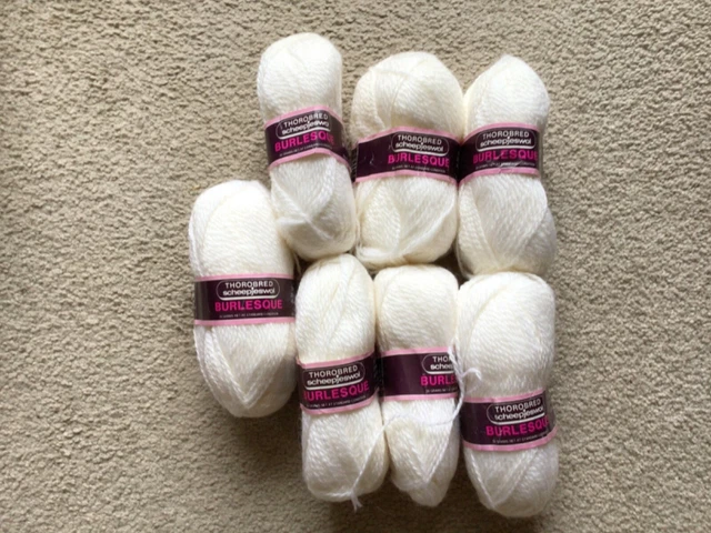 THOROBRED SCHEEPJESWOL BURLESQUE Yarn-Shade White-350 Grams $35.00 ...