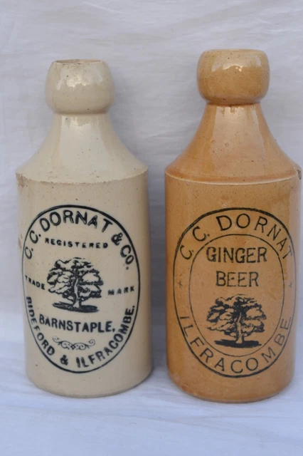 2 CC DORNAT Ginger Beer & Barnstaple Stoneware Bottles £30.00 - PicClick UK