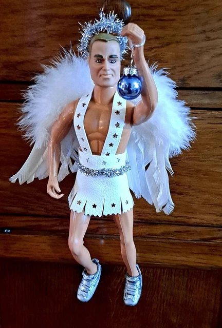 HUNKY CHRISTMAS FAIRY Angel - Vintage Action Man Clone Doll - Quirky ...
