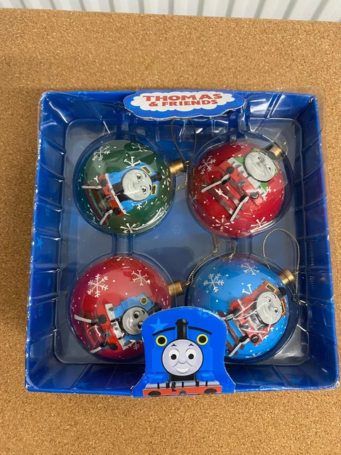 VINTAGE THOMAS THE Tank Engine Christmas Baubles x4 - Excellent ...